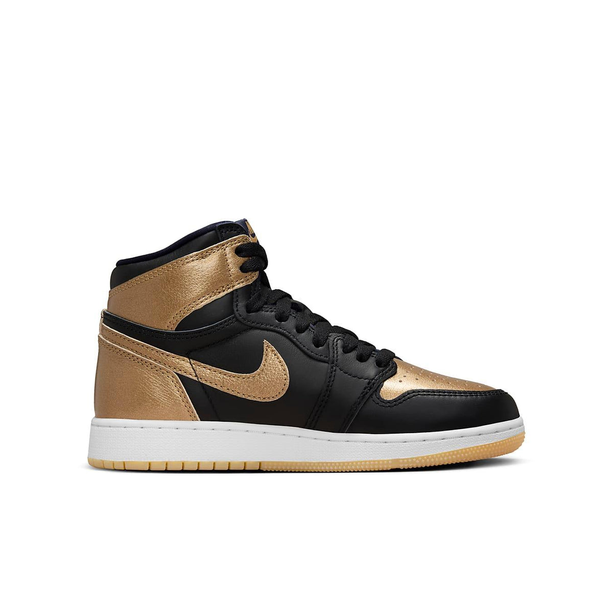 Jordan 1 Retro High OG Black Metallic Gold (GS) - FD1437-071 — dropout